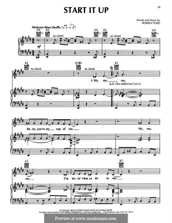 Start It Up by R. Ford - sheet music on MusicaNeo