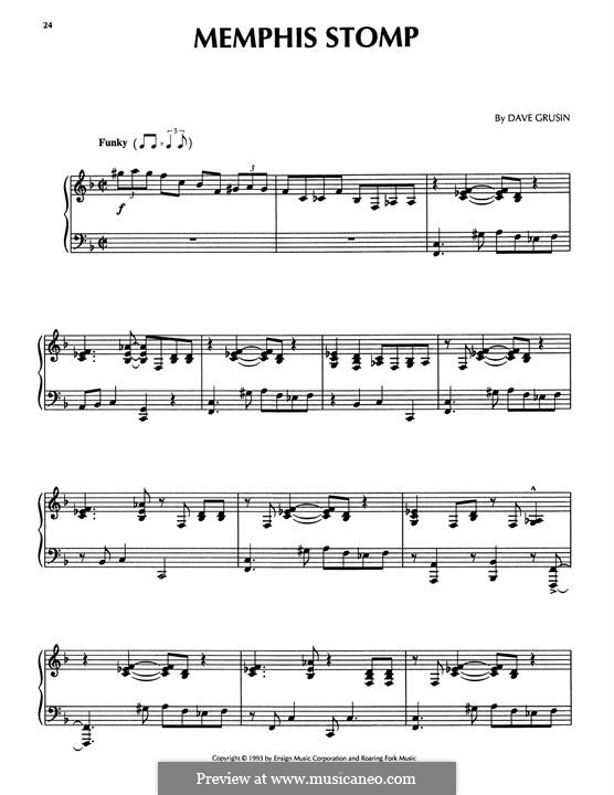Memphis Stomp (from The Firm) by D. Grusin - sheet music on MusicaNeo
