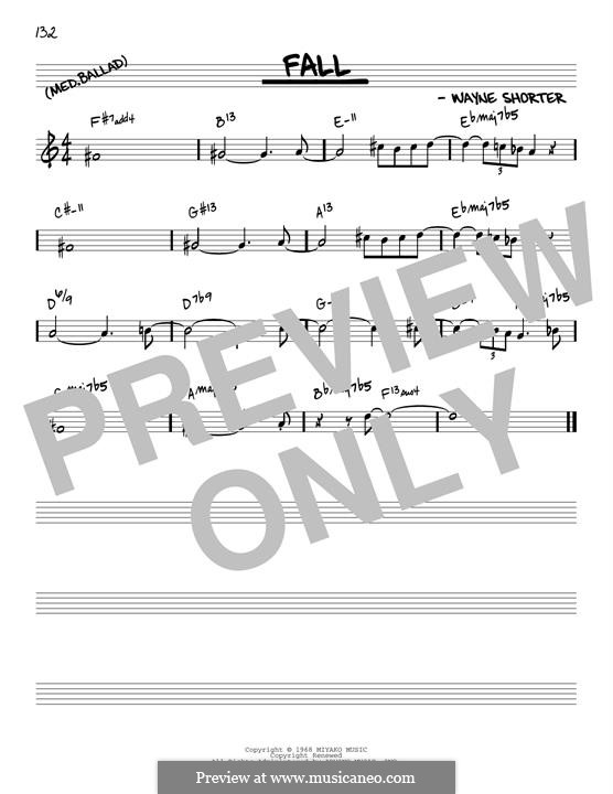Fall by W. Shorter - sheet music on MusicaNeo