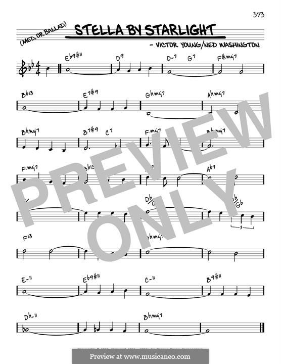 Stella By Starlight by V. Young - sheet music on MusicaNeo