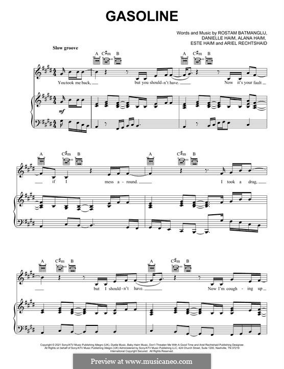 Gasoline (feat. Taylor Swift) Haim by A. Rechtshaid on MusicaNeo