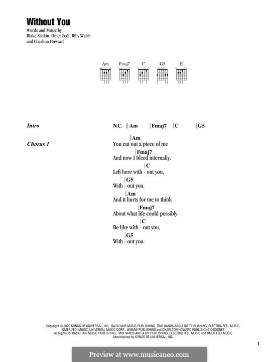 Without You (The Kid LAROI) by C. Howard - sheet music on MusicaNeo