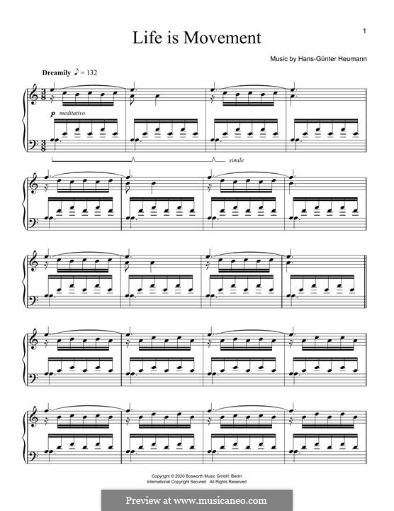 Life Is Movement by H. Heumann - sheet music on MusicaNeo