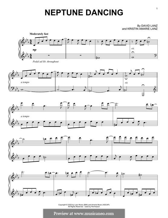 Neptune Dancing by D. Lanz - sheet music on MusicaNeo