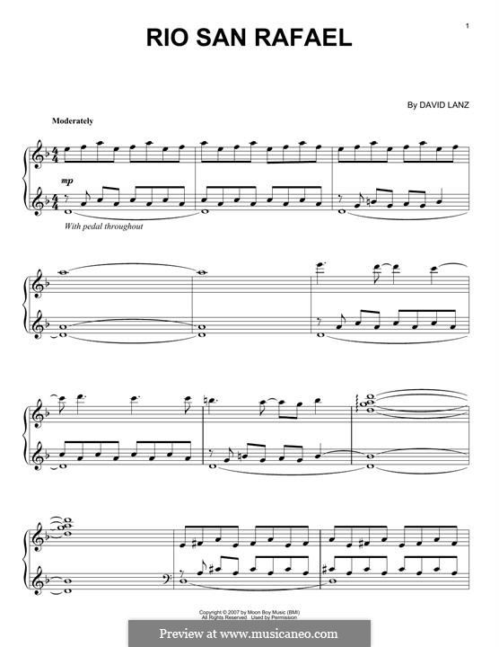 Rio San Rafael by D. Lanz - sheet music on MusicaNeo