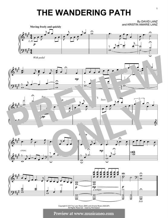 The Wandering Path by D. Lanz - sheet music on MusicaNeo
