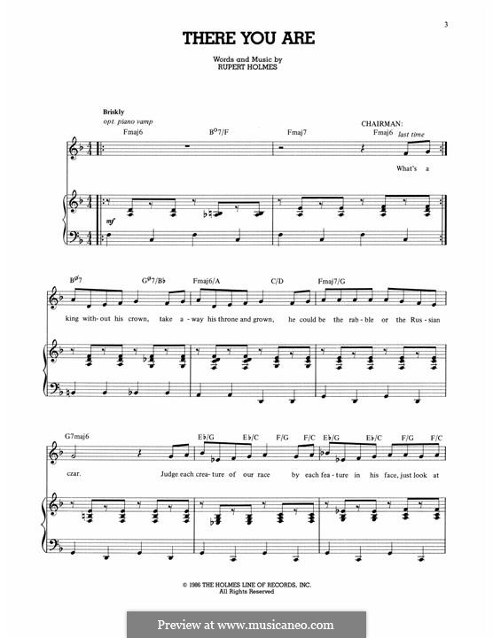 There You Are (from The Mystery of Edwin Drood) by R. Holmes on MusicaNeo