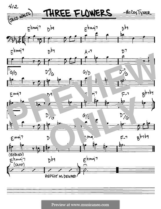 Three Flowers by M. Tyner - sheet music on MusicaNeo