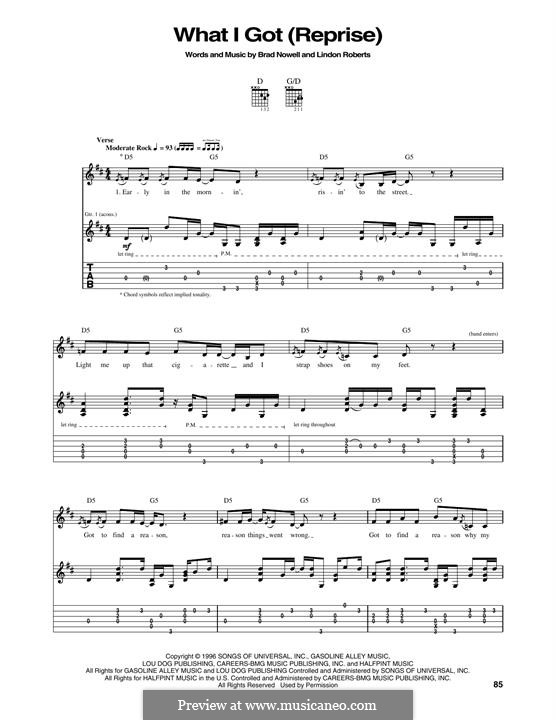 What I Got (Reprise) Sublime by B. Nowell, E. Wilson, F. Gaugh, L ...