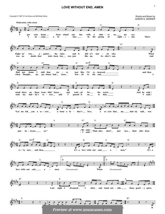 Love without End, Amen (George Strait) by A. Barker on MusicaNeo