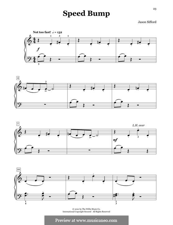 Speed Bump by J. Sifford - sheet music on MusicaNeo