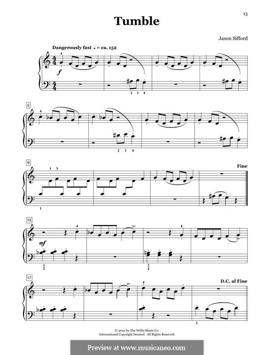 Tumble by J. Sifford - sheet music on MusicaNeo