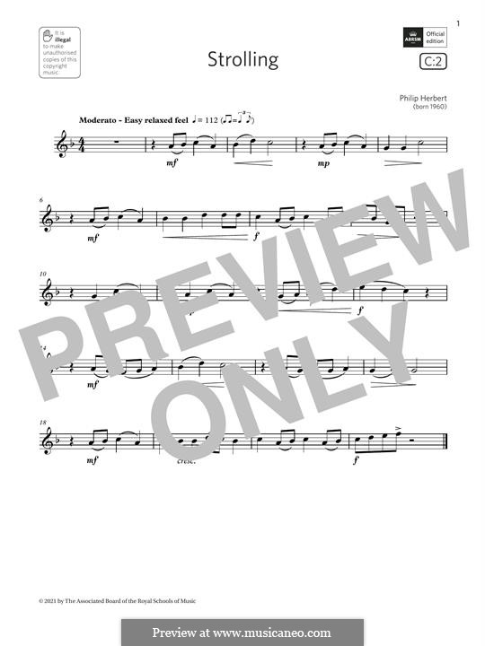 Strolling by P. Herbert - sheet music on MusicaNeo
