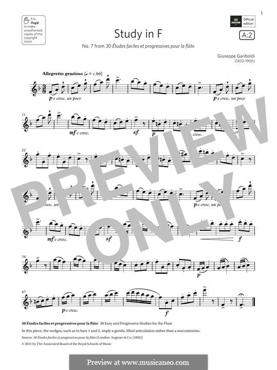 Study in F by G. Gariboldi - sheet music on MusicaNeo