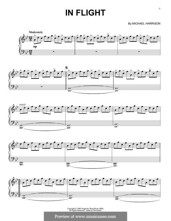 In Flight by M. Harrison - sheet music on MusicaNeo