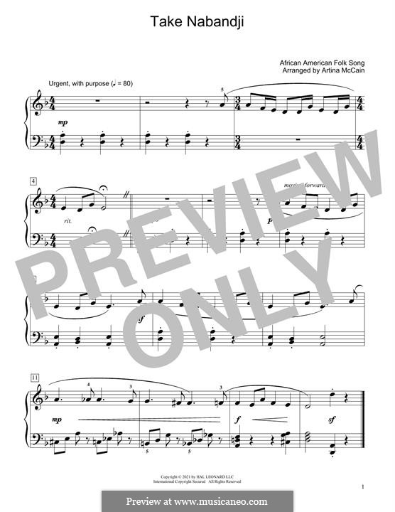 Take Nabandji by folklore - sheet music on MusicaNeo