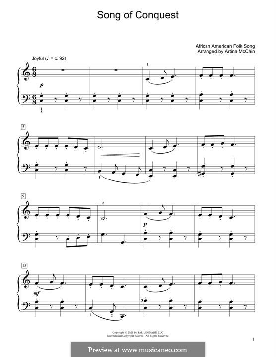 Song Of Conquest by folklore - sheet music on MusicaNeo