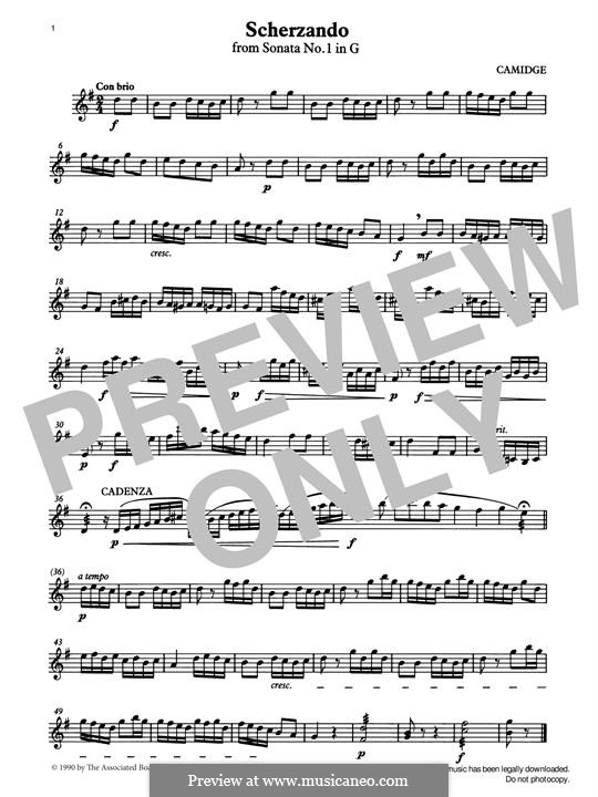 Scherzando by M. Camidge - sheet music on MusicaNeo