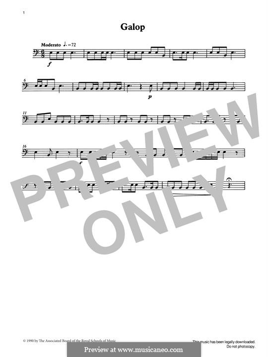 Galop by I. Wright - sheet music on MusicaNeo