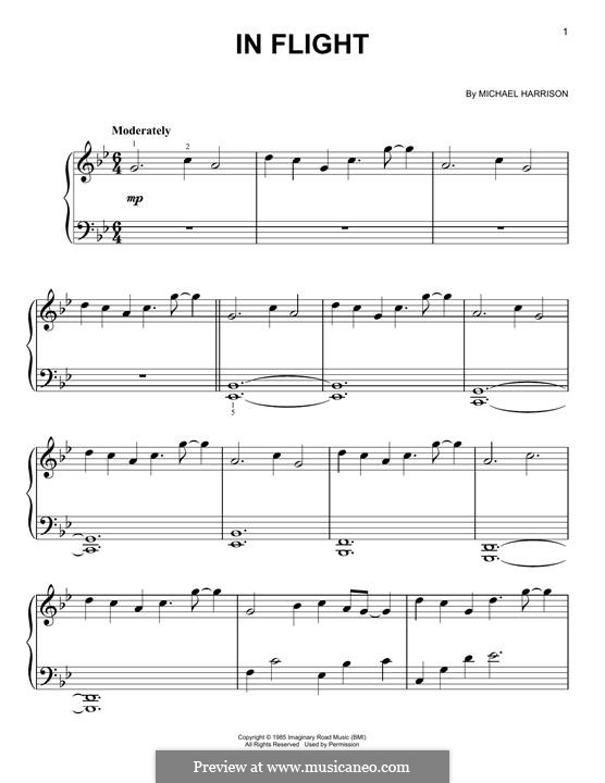 In Flight by M. Harrison - sheet music on MusicaNeo