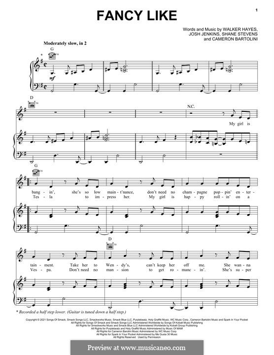 Fancy Like by W. Hayes - sheet music on MusicaNeo
