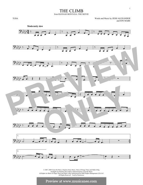 The Climb (from Hannah Montana: The Movie) by J. Alexander, J. Mabe on ...