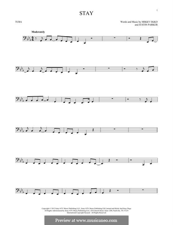 Guitar Chords Stay Rihanna
