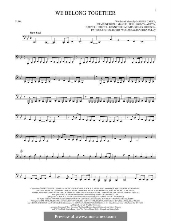 We Belong Together by B. Womack, D. Bristol, J. Dupri, J. Austin ...