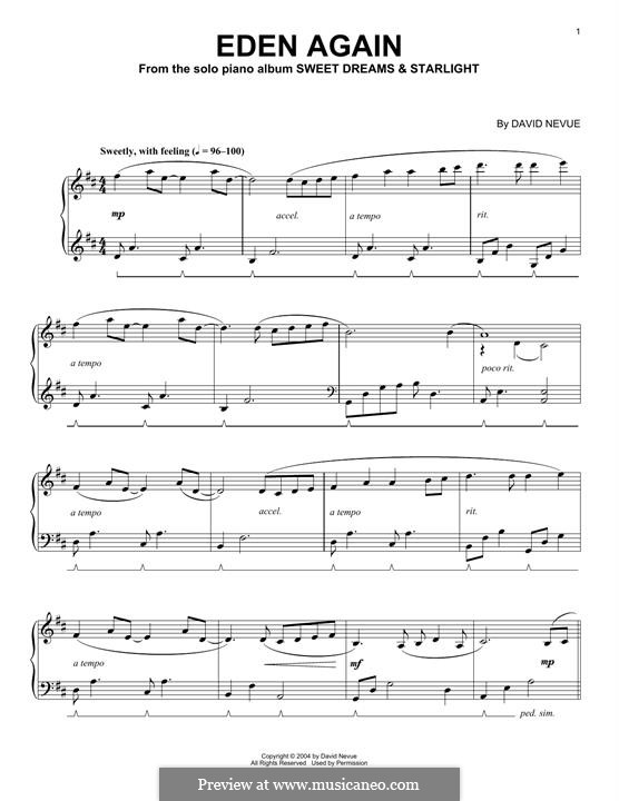 Eden Again by D. Nevue - sheet music on MusicaNeo