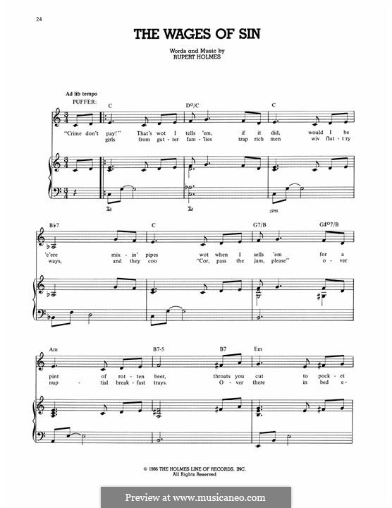 The Wages Of Sin (from The Mystery Of Edwin Drood) by R. Holmes on ...