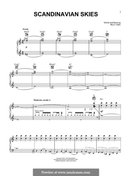 Scandinavian Skies by B. Joel - sheet music on MusicaNeo