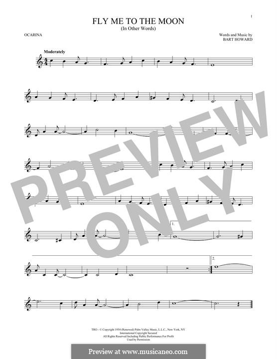 Instrumental version (Fly Me To The Moon (In Other Words)) by B. Howard ...