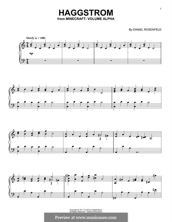 Haggstrom (from Minecraft) (C418) by D. Rosenfeld on MusicaNeo