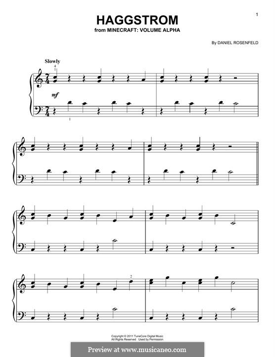 Haggstrom (from Minecraft) (C418) by D. Rosenfeld on MusicaNeo