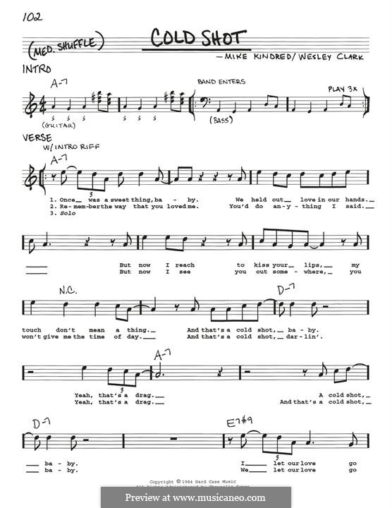 Cold Shot (Stevie Ray Vaughan) by M. Kindred, W. Clark on MusicaNeo