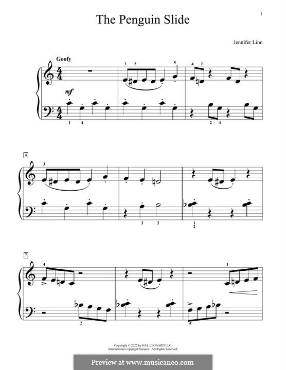 The Penguin Slide by J. Linn - sheet music on MusicaNeo