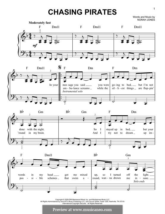 Chasing Pirates by N. Jones - sheet music on MusicaNeo