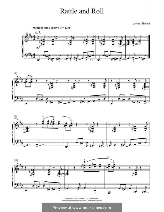 Rattle And Roll by J. Siskind - sheet music on MusicaNeo