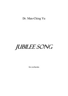 Jubilee song for orchestra by J. Rivera - sheet music on MusicaNeo