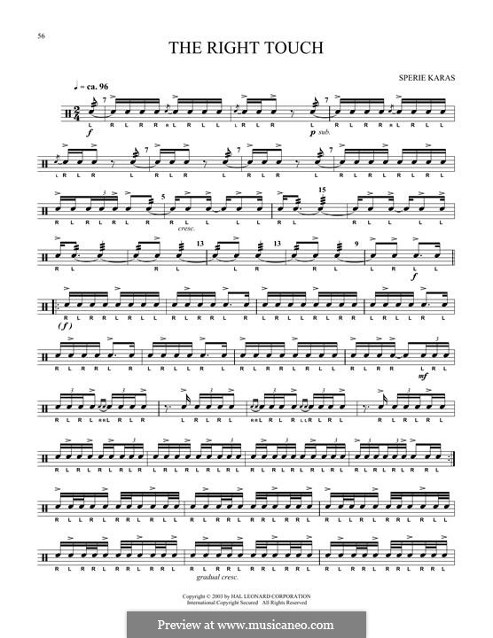 The Right Touch by S. Karas - sheet music on MusicaNeo
