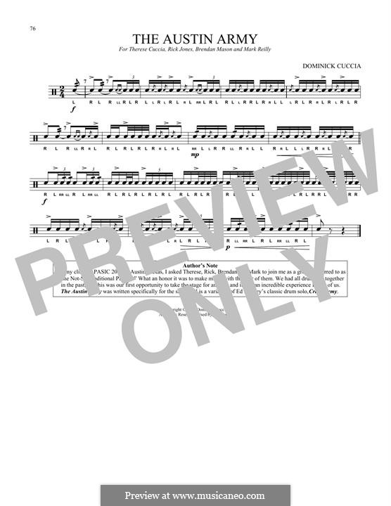 The Austin Army by D. Cuccia - sheet music on MusicaNeo