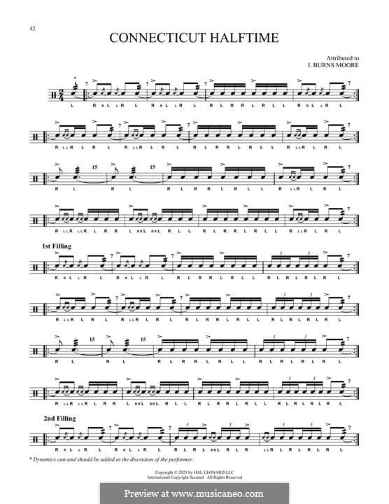 Connecticut Halftime by folklore - sheet music on MusicaNeo