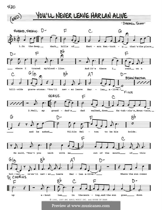 You'll Never Leave Harlan Alive (Patty Loveless) by D. Scott on MusicaNeo