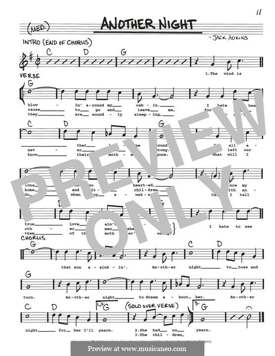 Another Night by J. Adkins - sheet music on MusicaNeo