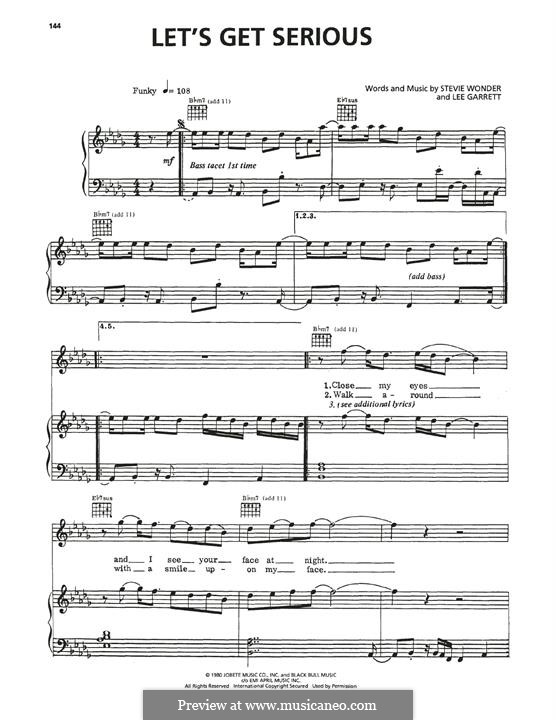 Let's Get Serious (Jermaine Jackson) by S. Wonder on MusicaNeo