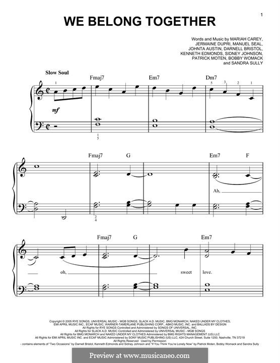 We Belong Together by B. Womack, D. Bristol, J. Dupri, J. Austin ...