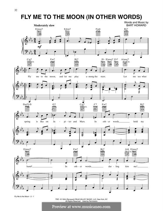 Vocal version (Fly Me To The Moon (In Other Words)) by B. Howard on ...