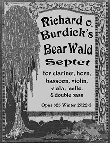 Bear Wald Septet for clarinet, horn, bassoon, violin, viola, cello and ...