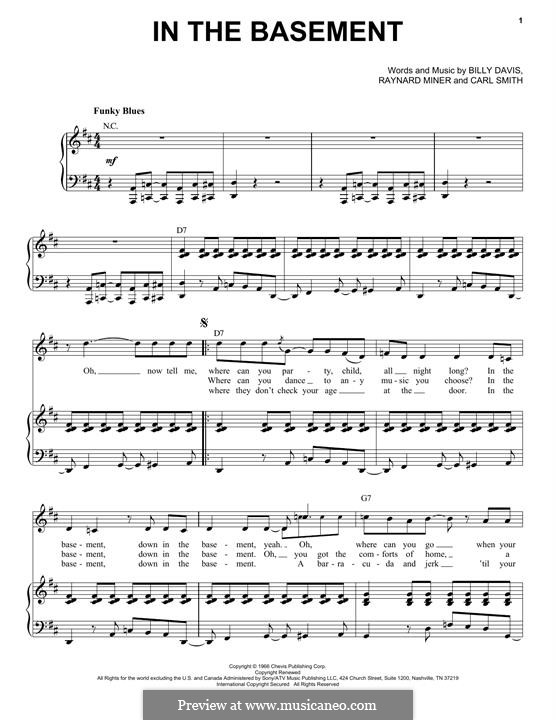 In The Basement (Etta James) by R. Miner - sheet music on MusicaNeo