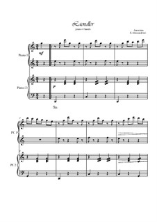 Laendler. Piano 4 hands by folklore - sheet music on MusicaNeo